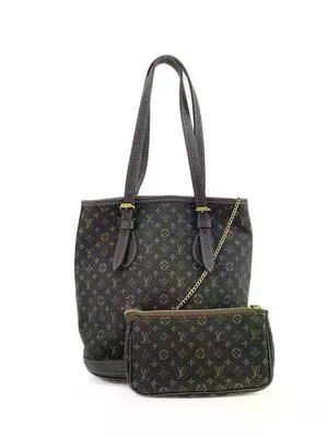 LOUIS VUITTON 2008 Monogram Mini Lin Bucket Tote Bag