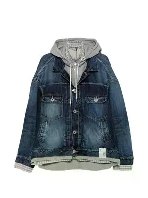 Mihara Yasuhiro Layered-effect Denim Jacket - Blue