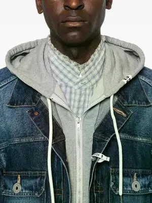 Mihara Yasuhiro Layered-effect Denim Jacket