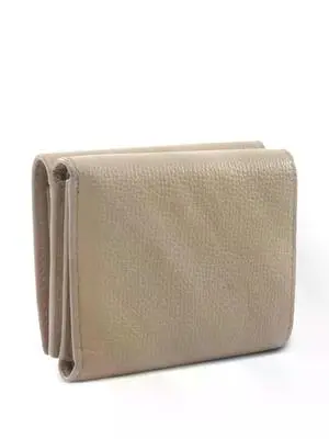 Loewe 2000s Anagram Trifold Wallet - Neutrals