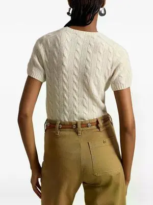 Polo Ralph Lauren Cable Wool-cashmere Short-sleeve Jumper
