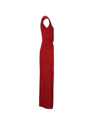 Federica Tosi Twist-detail Front-slit Maxi Dress