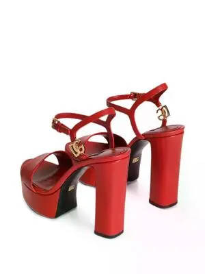 Dolce & Gabbana Calfskin Platform Sandals