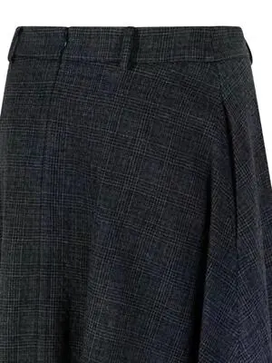 DOUUOD Check-pattern A-line Mini Skirt
