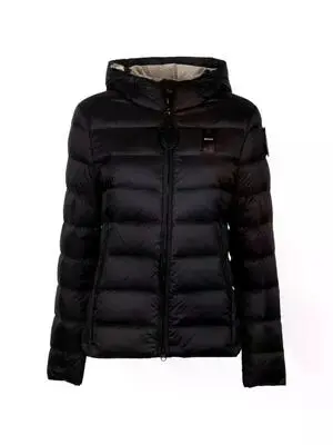 BLAUER. Quilted Hooded Jacket - Black