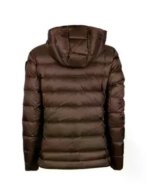 BLAUER. Quilted Hooded Jacket - Brown