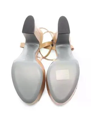 Fendi 2020s Platform Leather Sandals