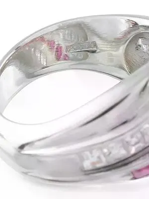 LB EXCLUSIVE Ruby And Diamond Crossover Ring