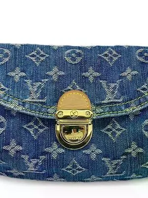 LOUIS VUITTON Louis Vuitton 2005 Monogram Denim Shoulder Bag