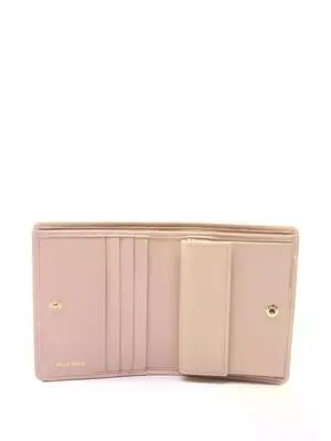 Miu Miu 2020s Matelassé Bi-fold Wallet - Neutrals