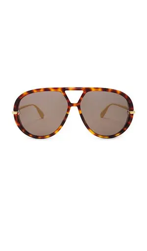 Bottega Veneta Aviator Sunglasses - Brown