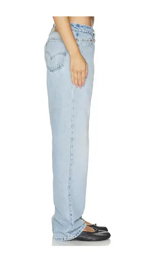 ALIGRACE Low Waist Ultra Baggy Jean In . Also - Blue