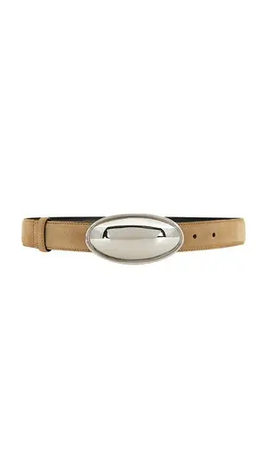 Altuzarra Oval Plaque Belt - Tan