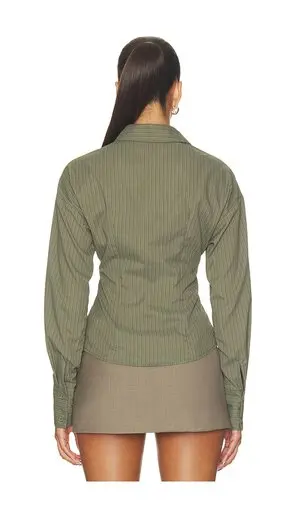 ALL THE WAYS Jeyne Button Up Top In . Also