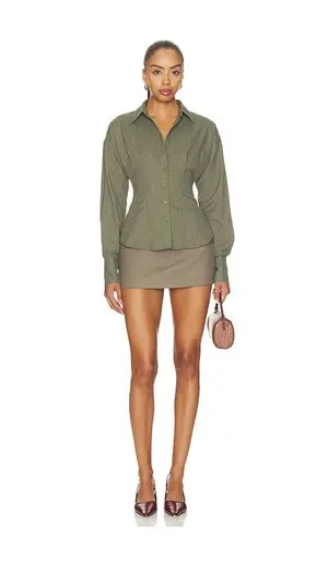 ALL THE WAYS Jeyne Button Up Top In . Also