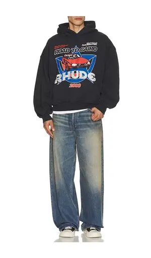 Rhude Road To Cairo Hoodie - Black