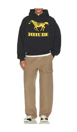 Rhude Dinero Hoodie - Black