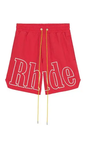 Rhude Logo Track Short