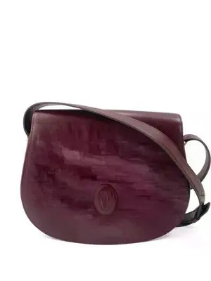Cartier Leather Logo-embossed Shoulder Bag