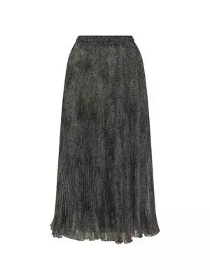 Ermanno Scervino Knickerbocker-print Pleated Midi Skirt