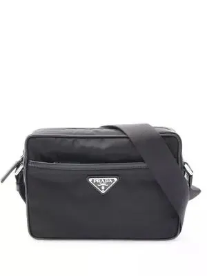Prada 2020s Re-nylon Tessuto Shoulder Bag - Black