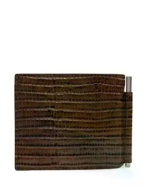 TOM FORD Lizard-effect Money-clip Wallet