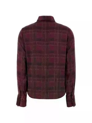 Ermanno Scervino Crystal-embellished Checked Shirt