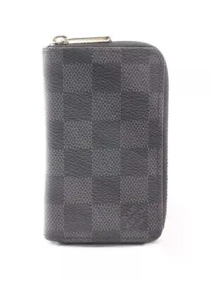 LOUIS VUITTON 2018 Damier Graphite Zippy Coin Purse - Black