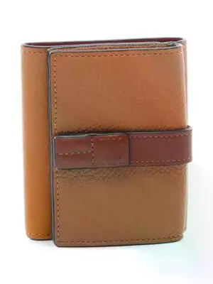 Loewe 2010s Trifold Leather Wallet - Brown