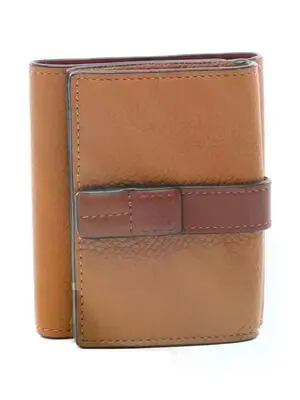 Loewe 2010s Trifold Leather Wallet - Brown