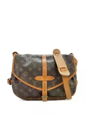 LOUIS VUITTON 1992 Saumur 30 Shoulder Bag - Brown