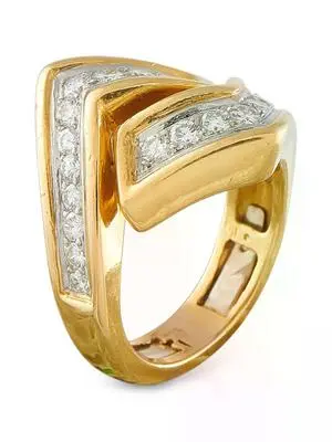 Van Cleef & Arpels Diamond Chevron Bypass Ring