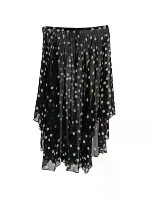Stella McCartney Polka-dot Plissé Skirt