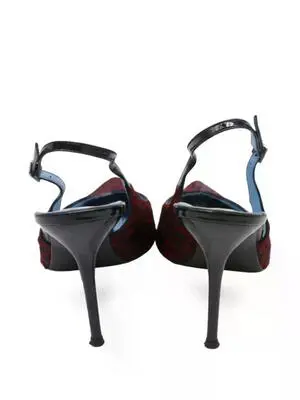 Dolce & Gabbana Leopard-print Slingback Pumps - Red