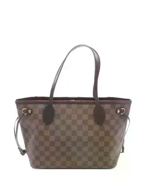 LOUIS VUITTON Damier Ebene Neverfull Shoulder Bag
