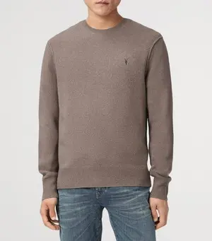 ALLSAINTS Statten Crew Neck Sweater - Brown
