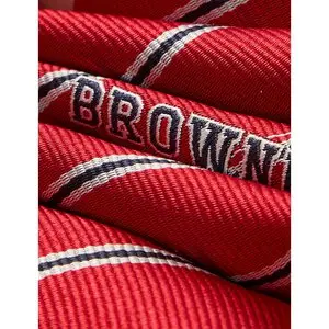 Thom Browne Jacquard Stripe Silk Tie - Red