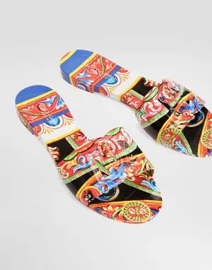 Dolce & Gabbana Beachwear Slides And Mules - Multicolor