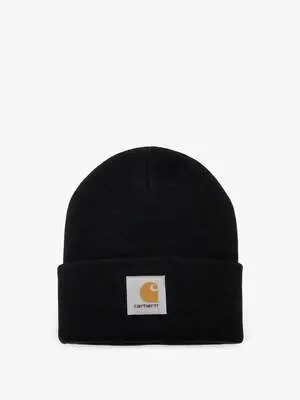 Carhartt Work In Progress Beanie With Front Logo - Black