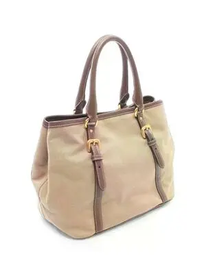 Prada 2000s Logo Jacquard Tote Bag