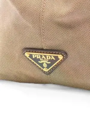 Prada 2000s Logo Jacquard Tote Bag
