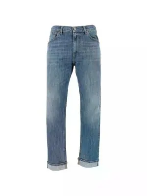 TELA GENOVA Cosmy Retro Straight-leg Jeans - Blue