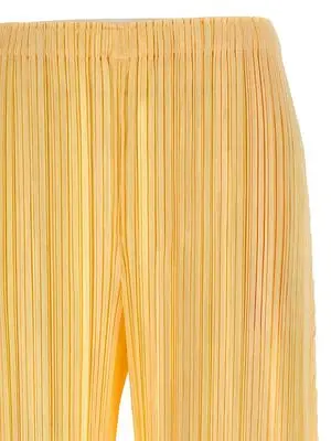 Issey Miyake Mellow Pleats Pleated Trousers - Yellow
