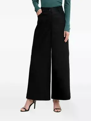 Sisley Wide-leg Trousers - Black
