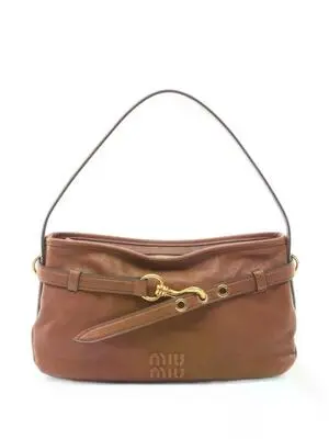 Miu Miu 2020s Aventure Shoulder Bag - Brown