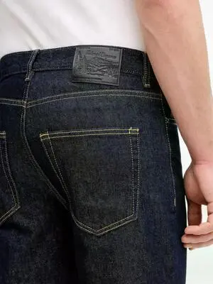 Sisley Logo-patch Jeans - Blue