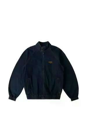 DIME Logo-embroidered Raglan-sleeve Denim Jacket