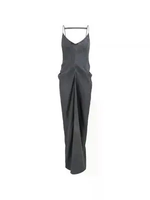OUDE WAAG Washed Halter-neck Draped Maxi Dress
