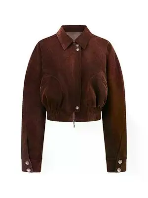 OUDE WAAG Corduroy Cocoon Cropped Jacket