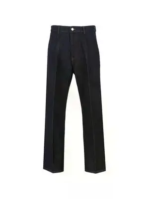 NINE:INTHE:MORNING Pleated Straight-leg Jeans - Blue